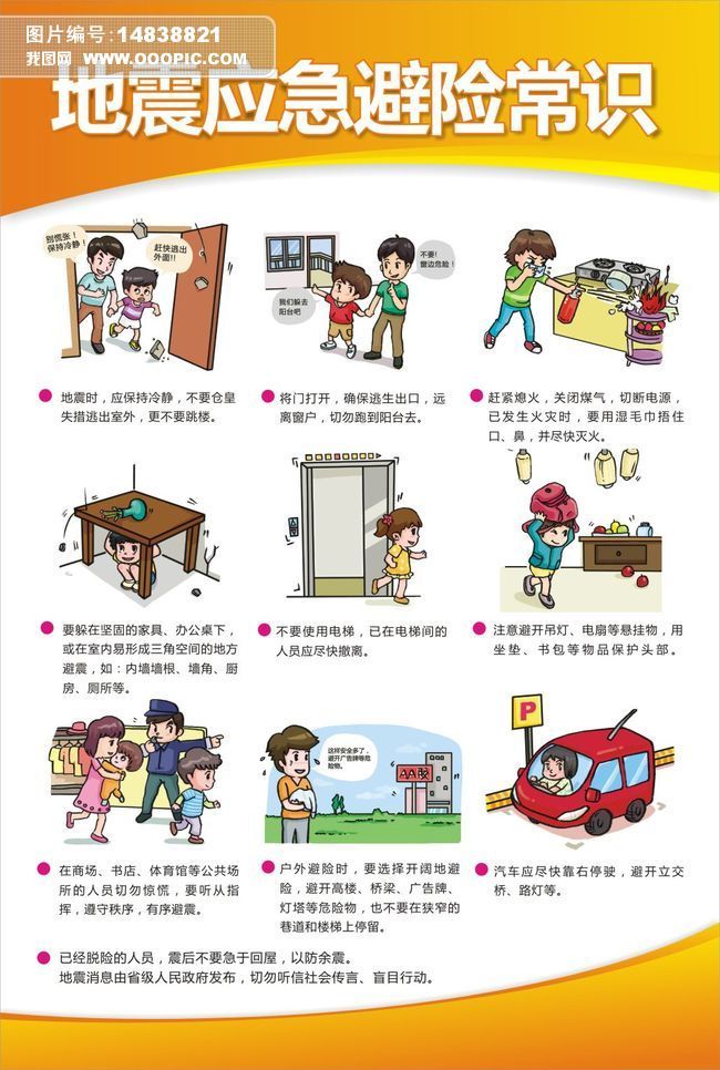 防震减灾地震应急避险常识下载 编号14838821 群众路线展板 我图网