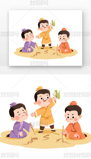 卡通画蛇添足专题模板 卡通画蛇添足图片素材下载 我图网