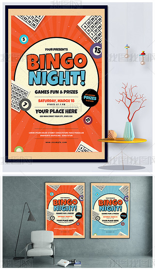 bingo海报专题模板-bingo海报图片素材下载-我图网