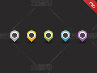 地图图标ICON专题模板-地图图标ICON图片素材下载-我图网