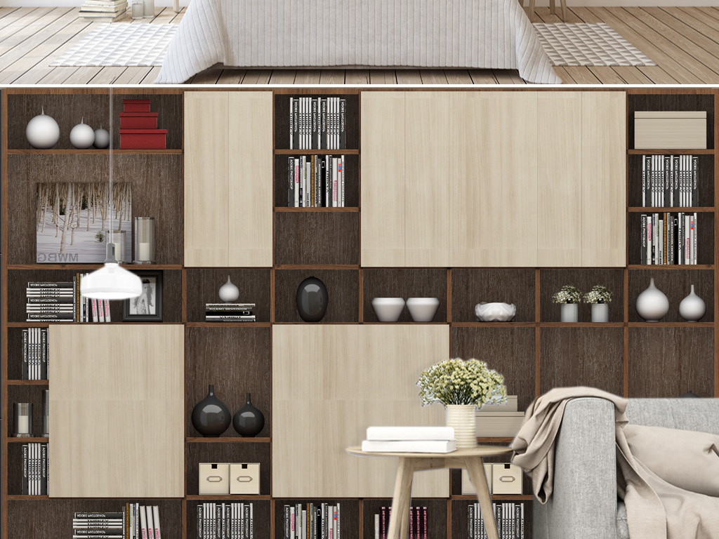 虚拟书架背景,虚拟书架,虚拟书房_大山谷图库