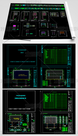 LED显示屏CAD图专题模板-LED显示屏CAD图图片素材下载-我图网