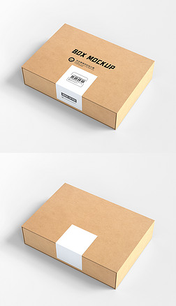 牛皮纸盒子样机专题模板-牛皮纸盒子样机图片素材下载-我图网