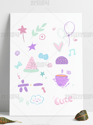 儿童小花边装饰专题模板-儿童小花边装饰图片素材下载-我图网