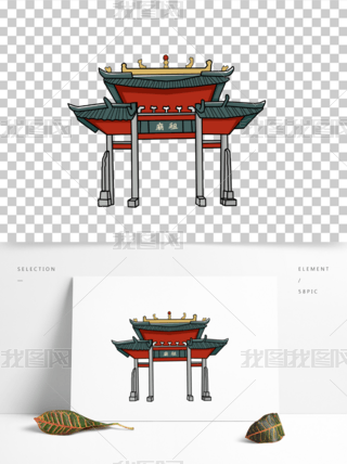 佛山祖庙卡通专题模板-佛山祖庙卡通图片素材下载-我图网