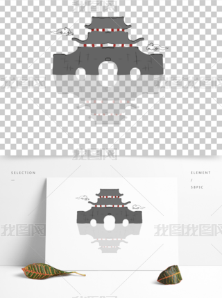 古代建筑图标专题模板-古代建筑图标图片素材下载-我图网